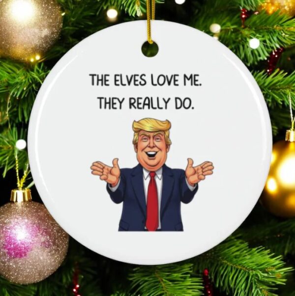 Donald Trump Christmas Ornament, Funny Trump Gift