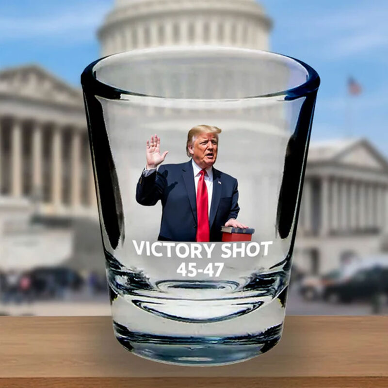 Donald Trump Whiskey Glass, 47th President Bourbon Glasses
