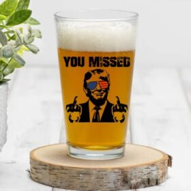 Donald Trump Whiskey Glass, 47th President Bourbon Glasses